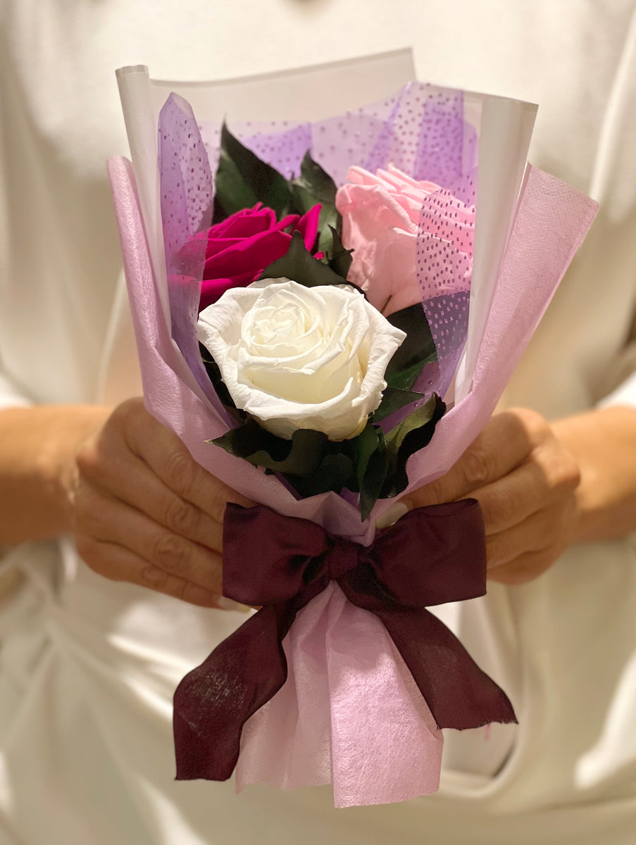 3 roses bouquet #13290-3 – GINZA SOBI FLOWERS
